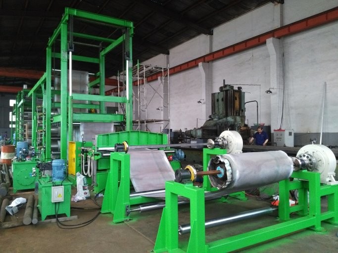 Three Roll Rubber Calender Machine Rubber Process Machine Conveyor Belt ...