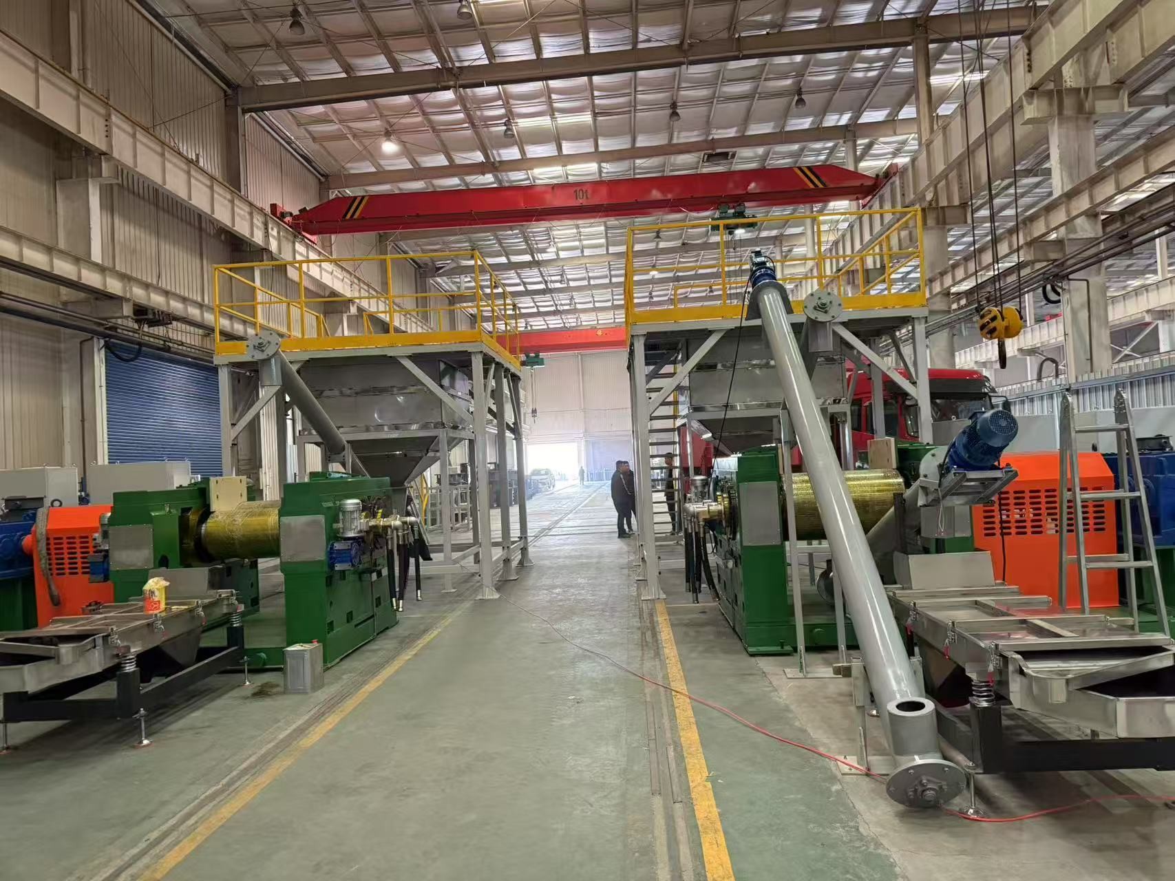 Rubber Powder Production Line Recycling Waste Tires And Producing For ...