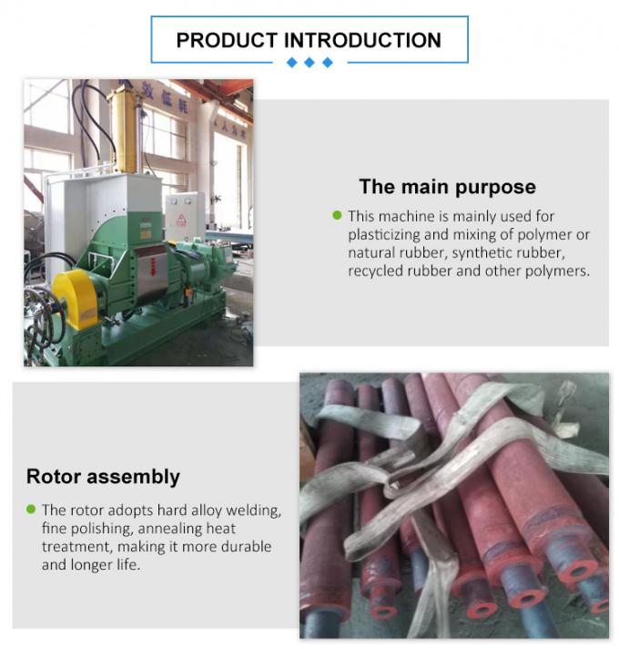 Rubber Reclaim Sheet Line Kneader Mixer 220KW Banbury Mixing Machine