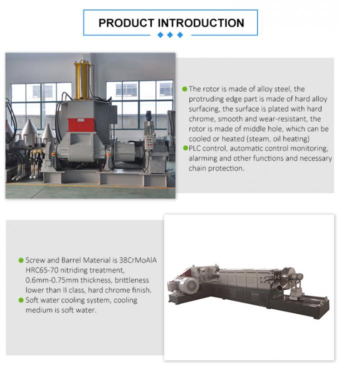 Tilting 5.5Kw Plastic Recycling Line Pet Flake Granulation Machine
